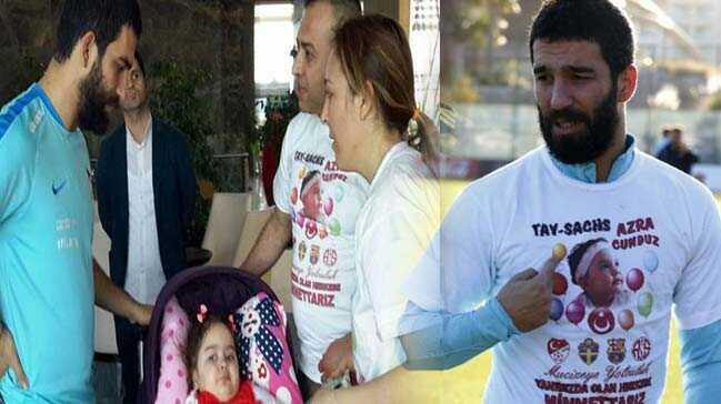 Minik Azra'nın Arda Turan'dan son isteği...