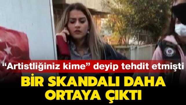 Maskesiz gezen kadın polisi Maskesiz gezen kadın polisi