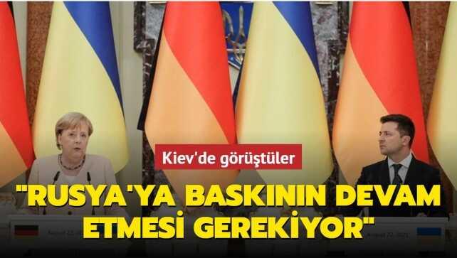 Ukrayna Devlet Başkanı Zelenskiy Kiev'de Almanya Başbakanı Merkel ile ... Ukrayna Devlet Başkanı Zelenskiy Kiev'de Almanya Başbakanı Merkel ile ...