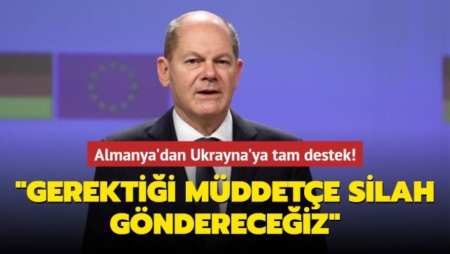 Almanya Başbakanı Scholz'dan Ukrayna'ya tam destek! Gerektiği müddetçe ... Almanya Başbakanı Scholz'dan Ukrayna'ya tam destek! Gerektiği müddetçe ...