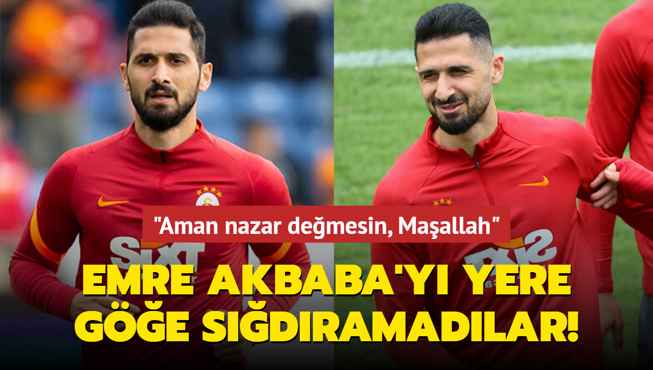 Emre Akbaba'yı yere göğe sığdıramadılar! "Aman nazar değmesin, Maşallah"