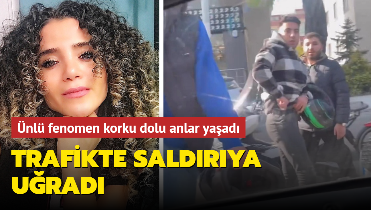 Ünlü fenomen Nilay Toprak korku dolu anlar yaşadı! Trafikte 4 erkeğin ...