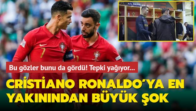 Bu gözler bunu da gördü! Cristiano Ronaldo'ya en yakınından büyük şok ...