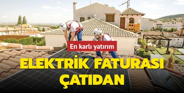 Elektrik faturası çatıdan Elektrik faturası çatıdan