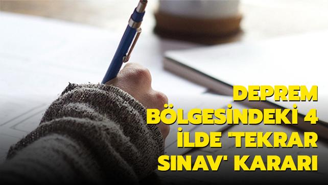 ÖSYM'den deprem bölgesindeki 4 ilde 'tekrar sınav' kararı ÖSYM'den deprem bölgesindeki 4 ilde 'tekrar sınav' kararı