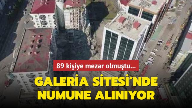 89 kişiye mezar olmuştu... Galeria Sitesi'nde numune alınıyor 89 kişiye mezar olmuştu... Galeria Sitesi'nde numune alınıyor