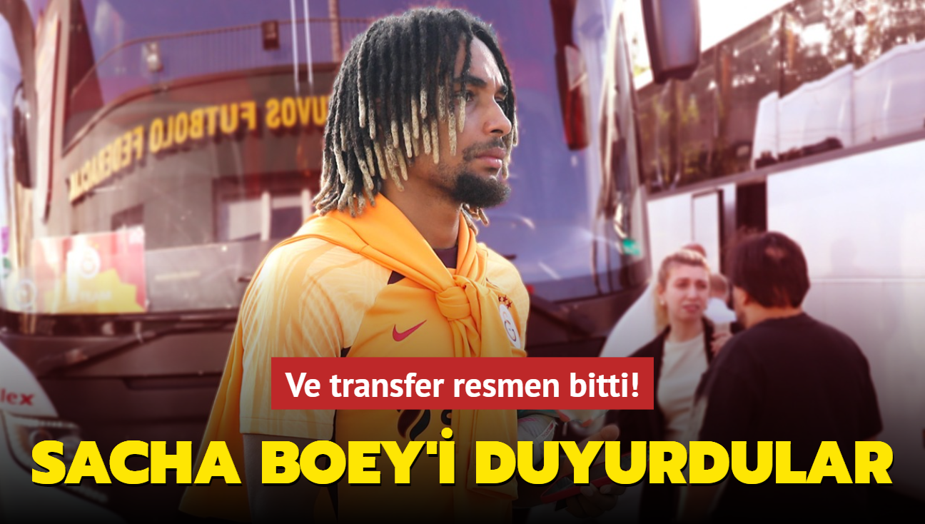 Ve transfer resmen bitti! Sacha Boey'i duyurdular