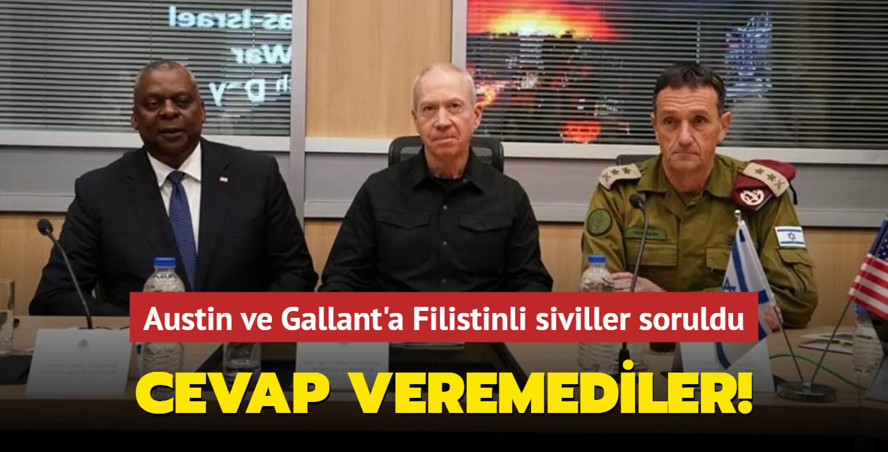 Austin ve Gallant'a Filistinli siviller soruldu... Cevap veremediler!