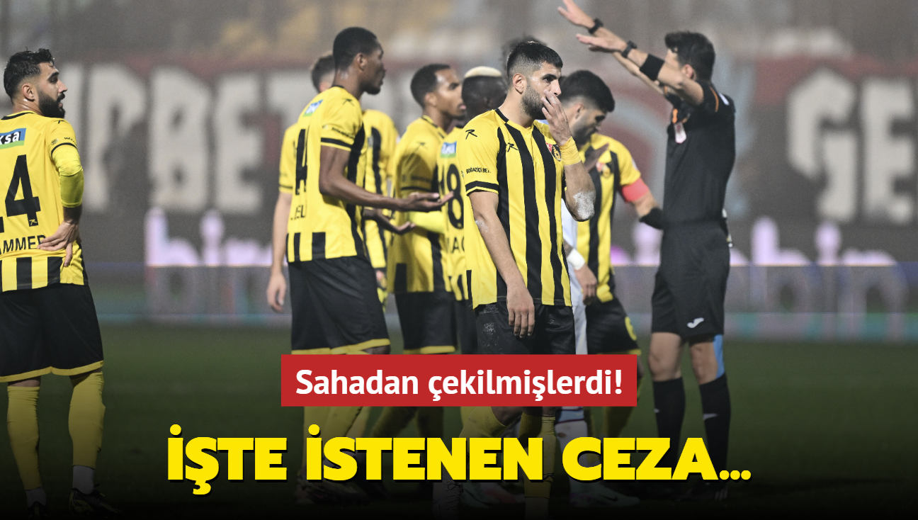 Sahadan çekilmişlerdi! İşte istenen ceza...