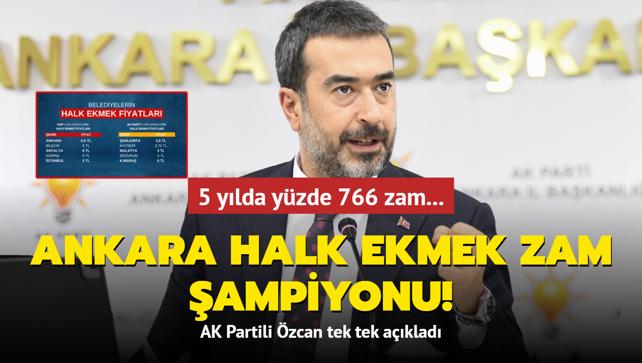 Ankara Halk Ekmek zam şampiyonu: 5 yılda yüzde 766 zam
