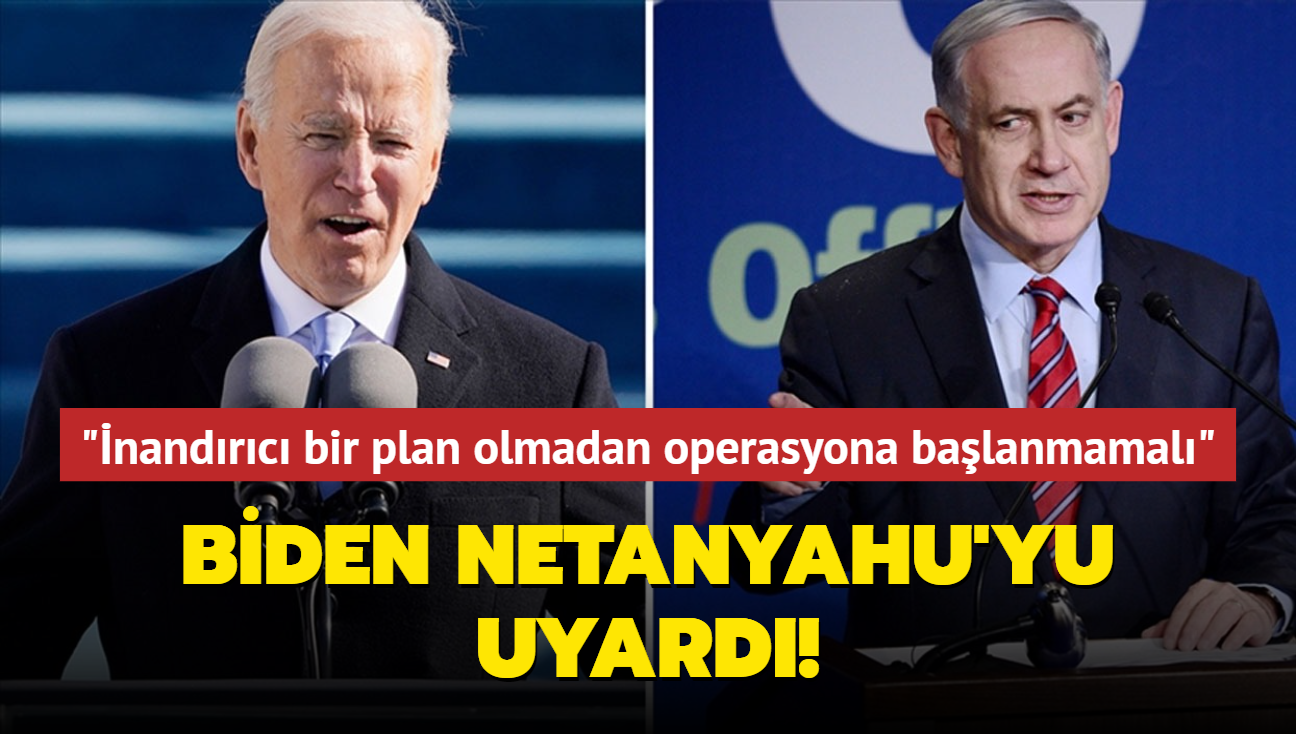 Biden Netanyahu'yu uyardı! Biden Netanyahu'yu uyardı!