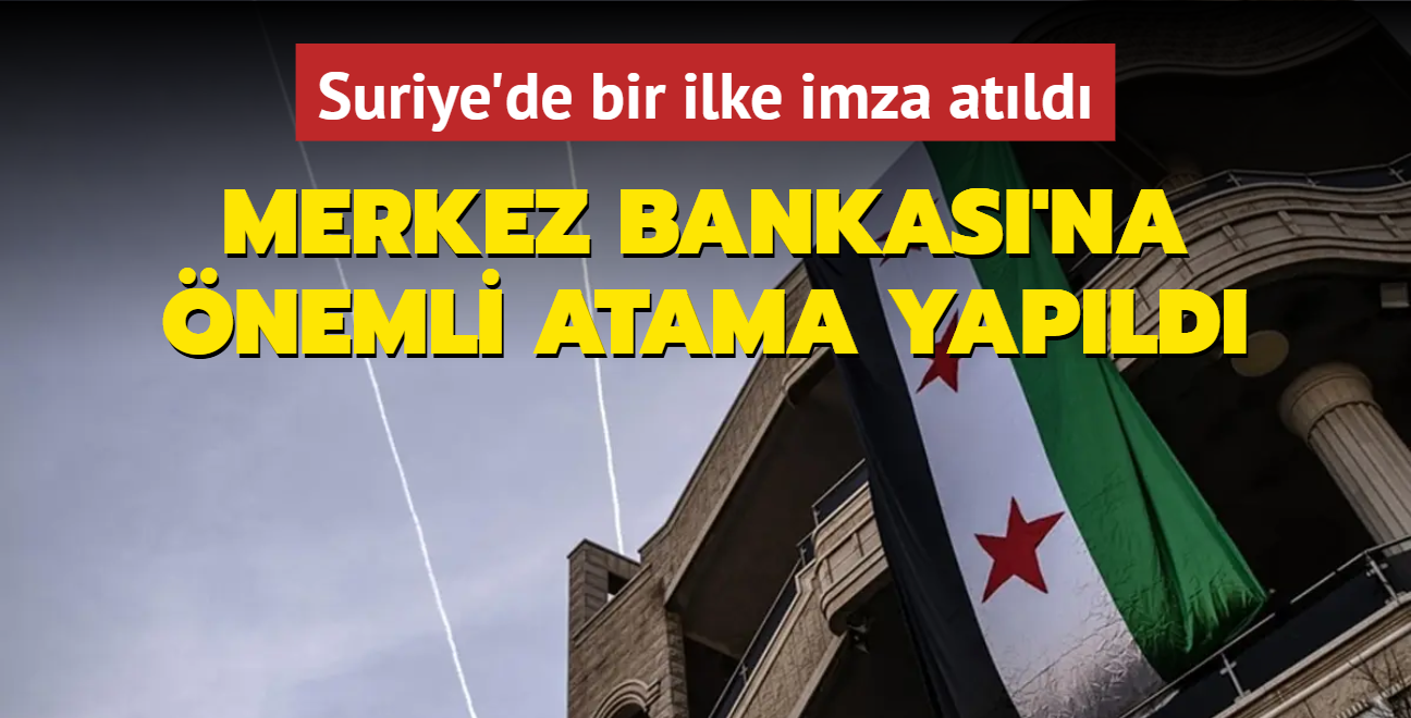Suriye'de ilk kez Merkez Bankası'na kadın başkan atandı