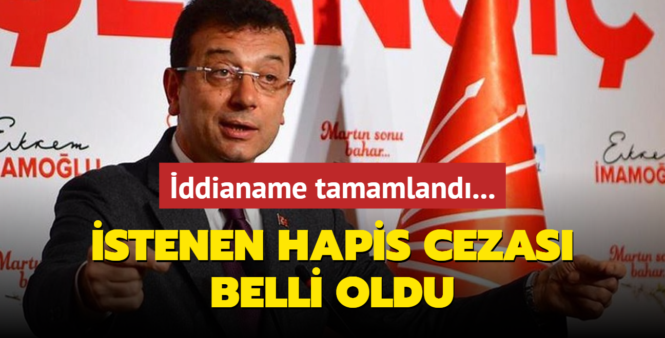 İmamoğlu için 4 yıla kadar hapis istemi
