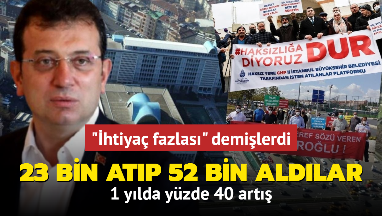 ÂÄ°htiyaÃ§ fazlasÄ±Â demiÅlerdi... 23 bin atÄ±p 52 bin personel aldÄ±lar... 1 yÄ±lda yÃ¼zde 40 artÄ±Å