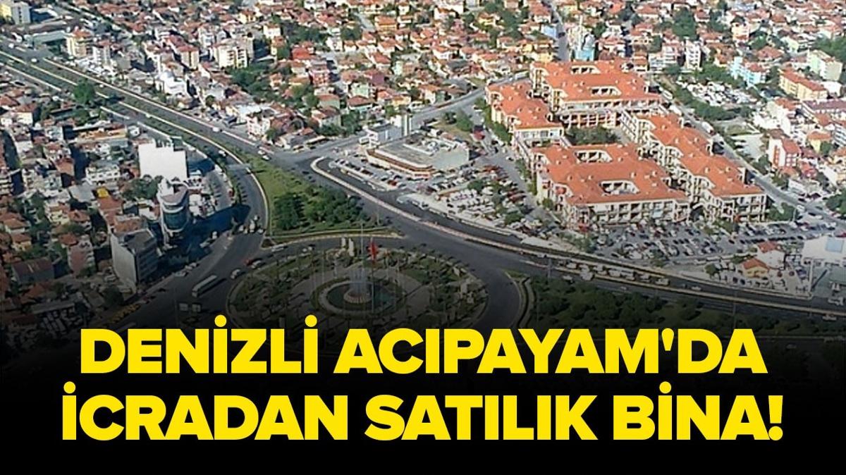 Denizli Acıpayam'da icradan satılık bina!