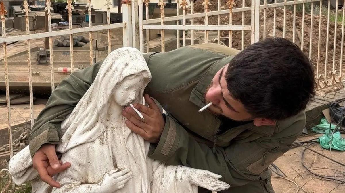 Meryem Ana heykeliyle dalga geçmişlerdi...Siyonist ordunun ...