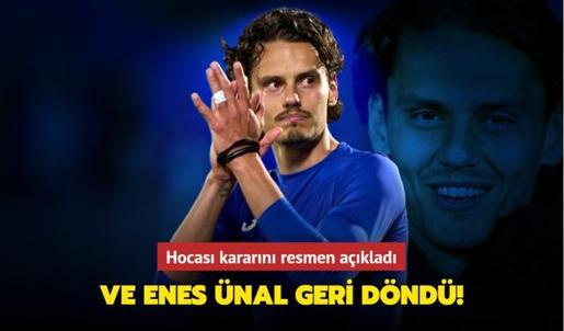 Enes Ünal resmen geri dönüyor! Kararını hocası açıkladı